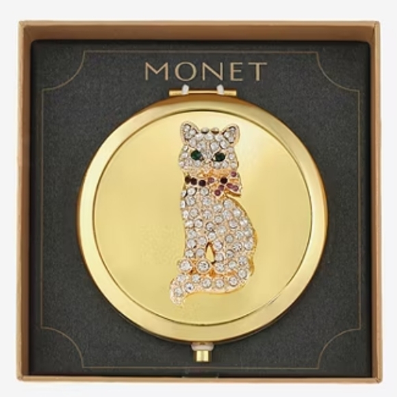 Monet | Makeup | Monet Cat Compact Mirror | Poshmark